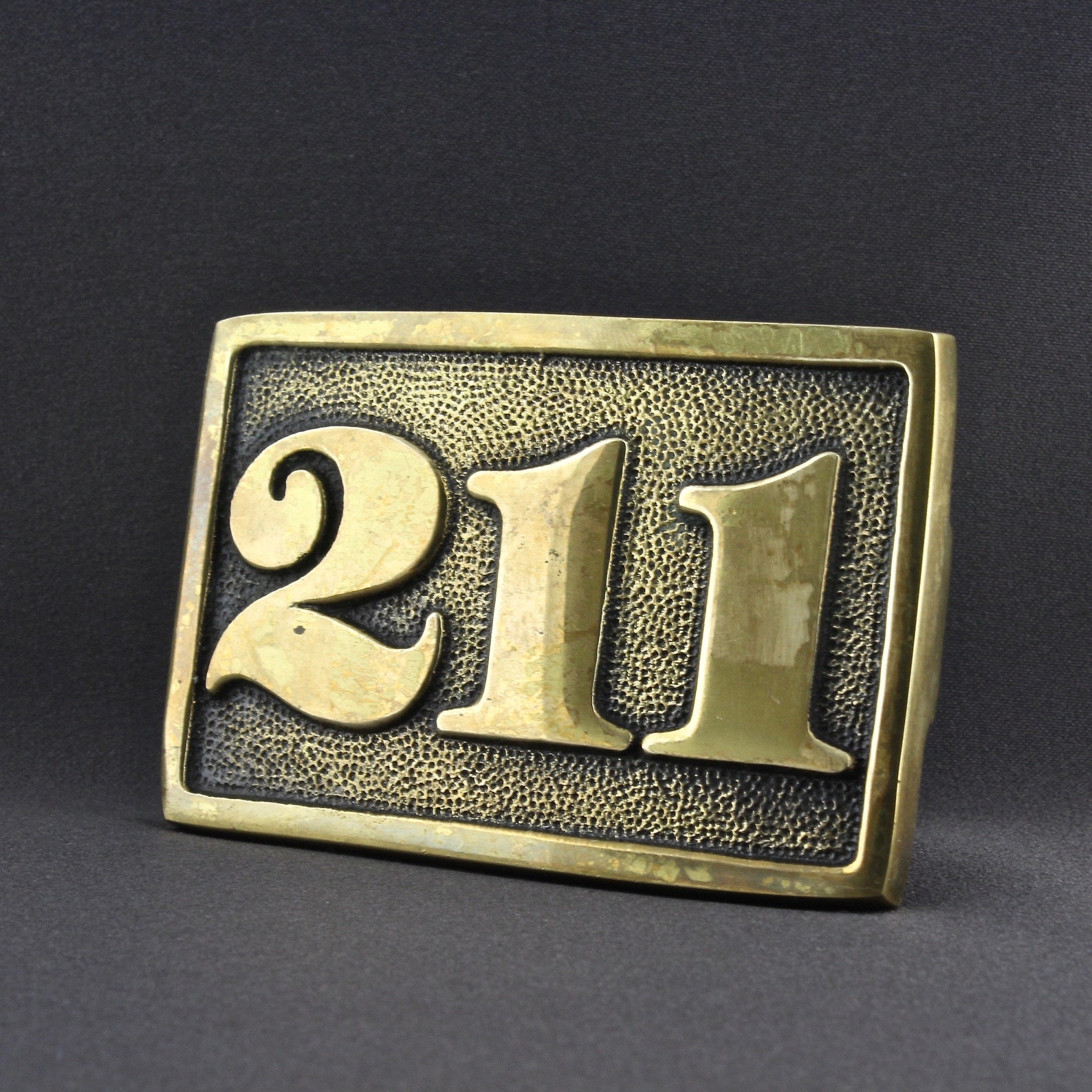 Vintage 211 California Police Scanner Code for Robbery Brass - Etsy