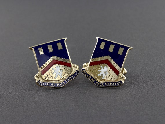 Vintage Swank US Army Unit Crest 112th Engineer Batta… - Gem