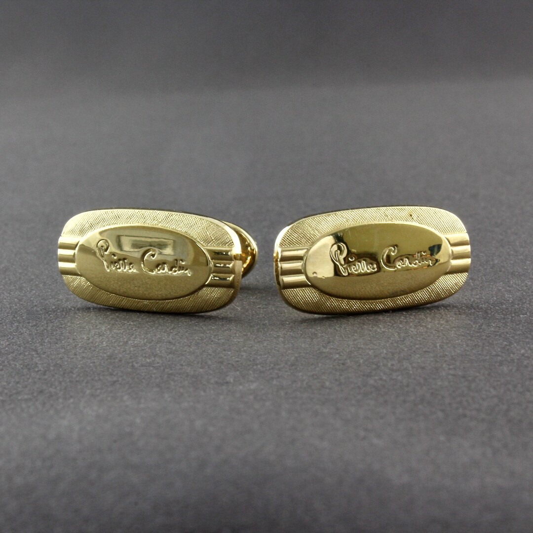 Vintage Pierre Cardin Shiny Gold Tone Facsimile Signature - Etsy