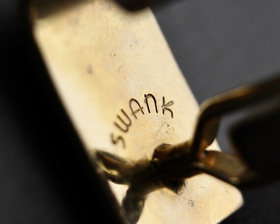 Vintage Swank Shiny Gold And Silver Two Tone Solid Wr… - Gem