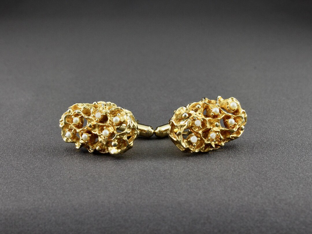 Vintage Christian Dior Abstract Coral Open Design With Faux White ...