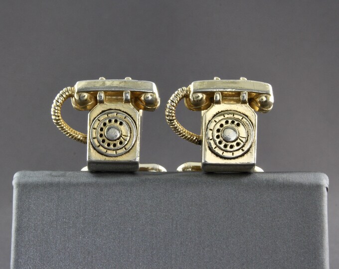 Vintage Swank Rotary Dial Landline Classic Model 500telephone Cufflinks ...