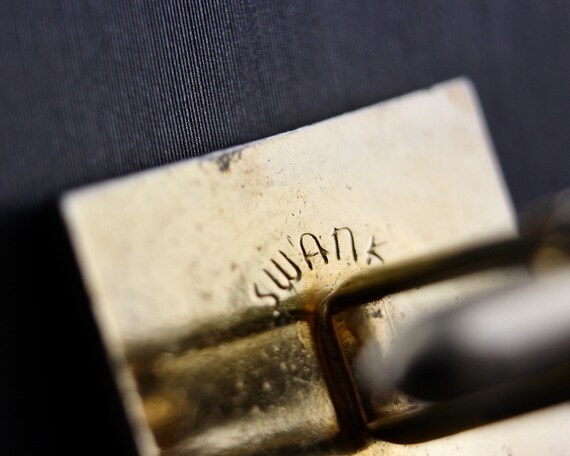 Vintage Swank Medical Caduceus Symbol Diamond Cut Shi… - Gem