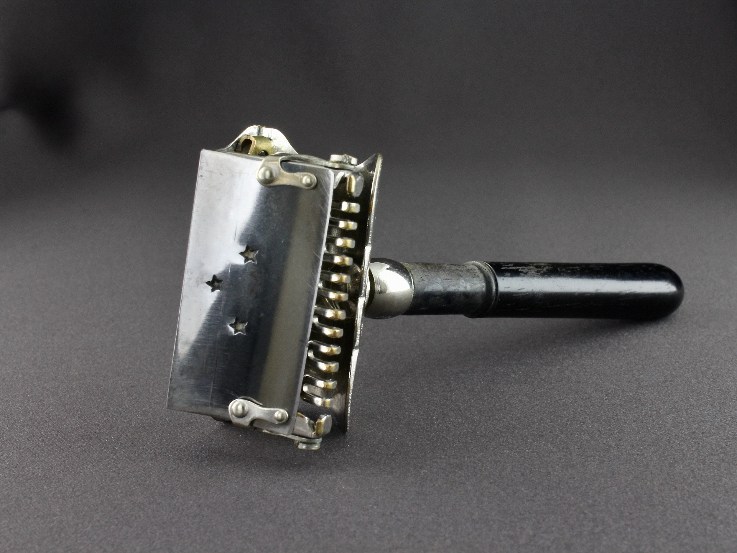 Vintage 1900s Kampfe Star SE Safety Razor Wedge Blade Leather Strop ...