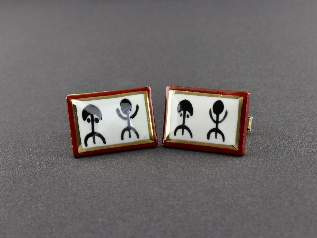 Vintage Victoria Flemming Mid 20th Century Modernist Tribal Design ...