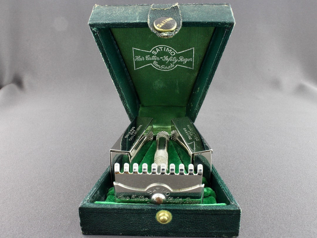 Vintage 1910s Keystone Satimo Combined DE Safety Razor Hair Cutter ...