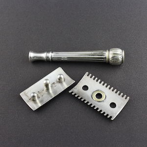 Vintage 1904 King Gillette Pocket Edition Silver Double Edge Safety ...