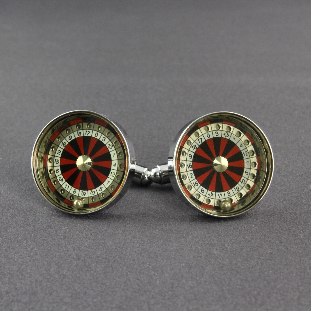 Roulette Wheel With A Moving Ball Cufflinks - Etsy