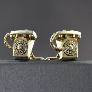Vintage Swank Rotary Dial Landline Classic Model 500telephone Cufflinks ...