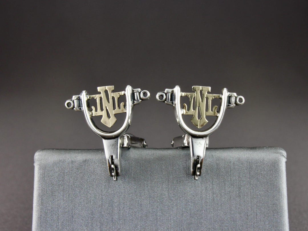 Vintage Sterling Silver Spurs With Spinning Rowels and Gold Filled ...