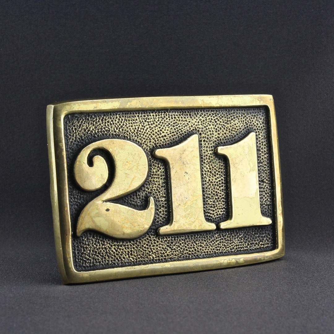 Vintage 211 California Police Scanner Code for Robbery Brass - Etsy