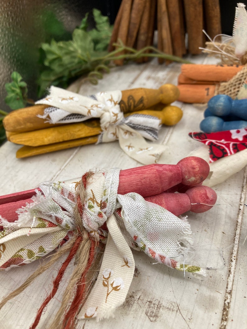 Set of 3 Clothes Pin Laundry Room Decor - Etsy