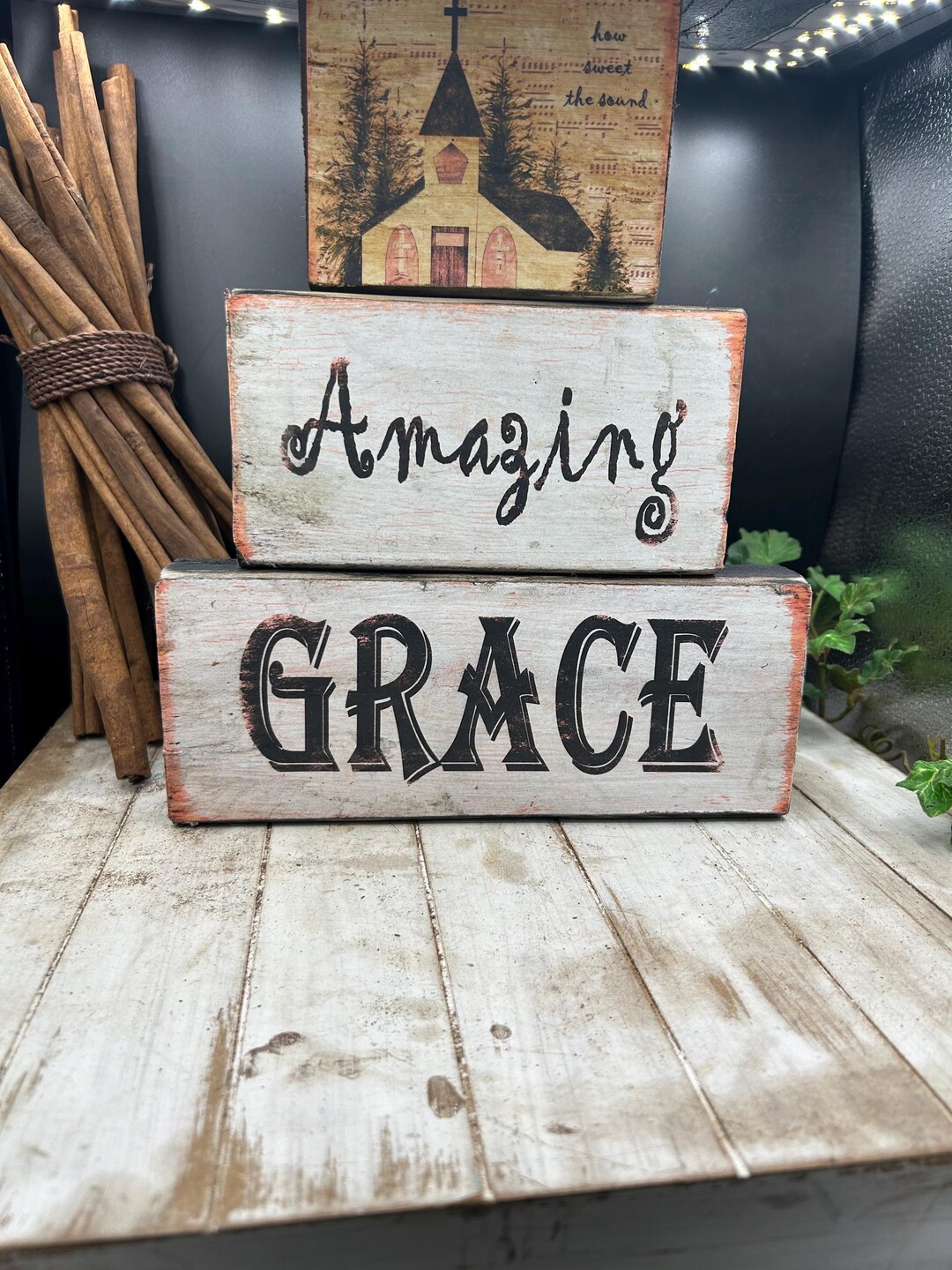 Rustic Shelf Sitter Sets 2 “x 4” - Etsy