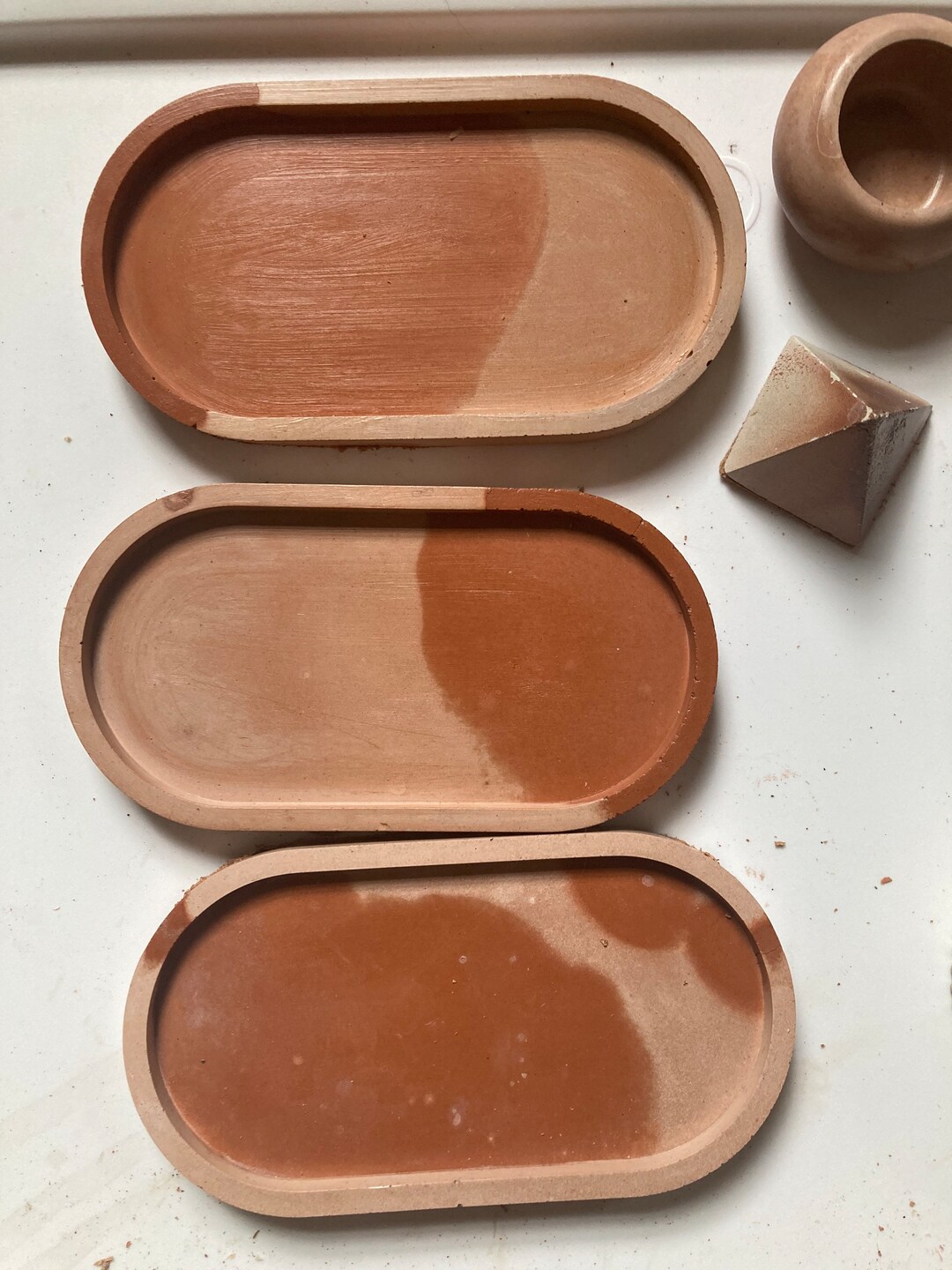 Cement Tray Terracotta Message for Specific Items 3 Sizes Regular ...