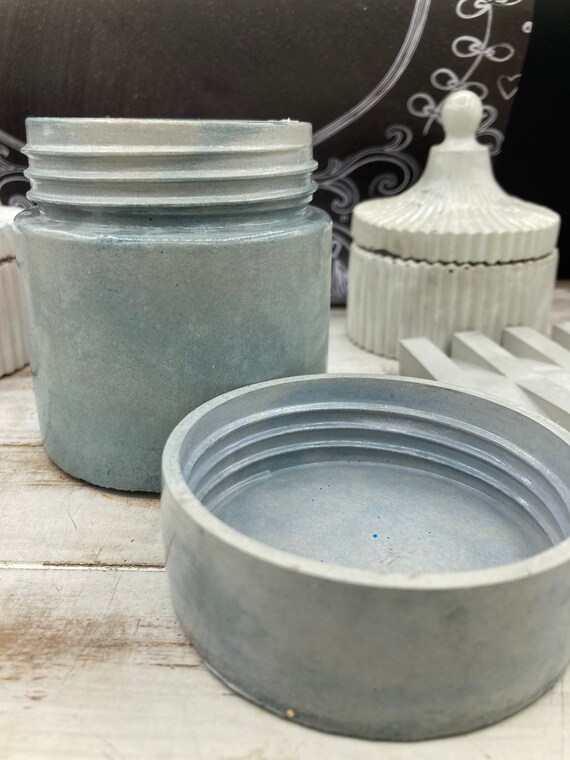 Cement Jar With Screw on Lid - Etsy