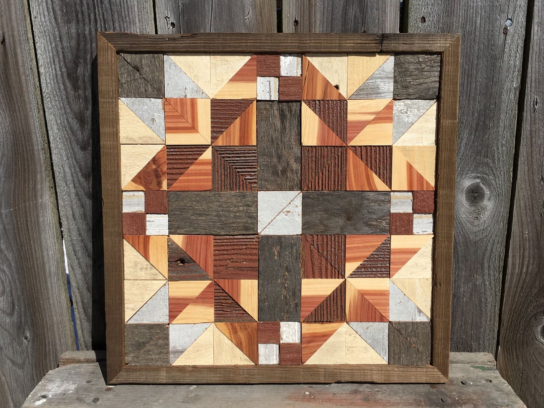 Cross Quilt Block Recycled Barn Wood Upcycle Wood Historic - Etsy