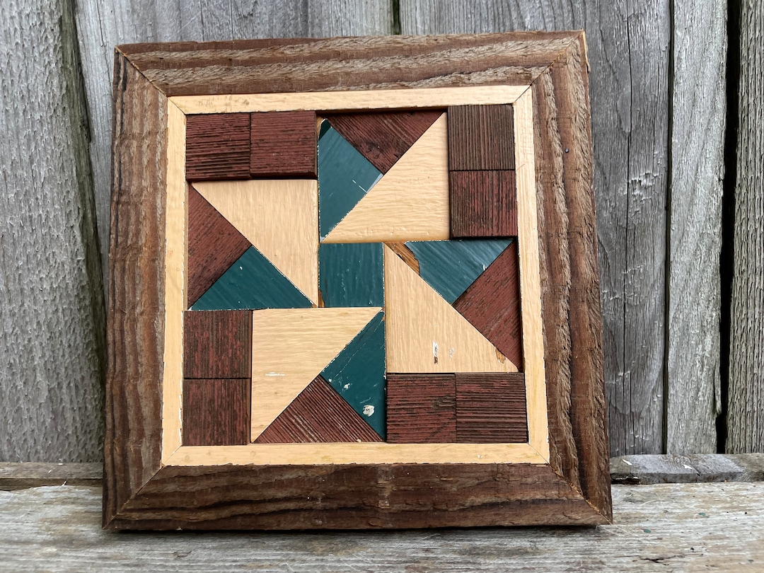 Pinwheel Quilt Block, Recycled Barn, Upcycle Wood, Historic Boards ...
