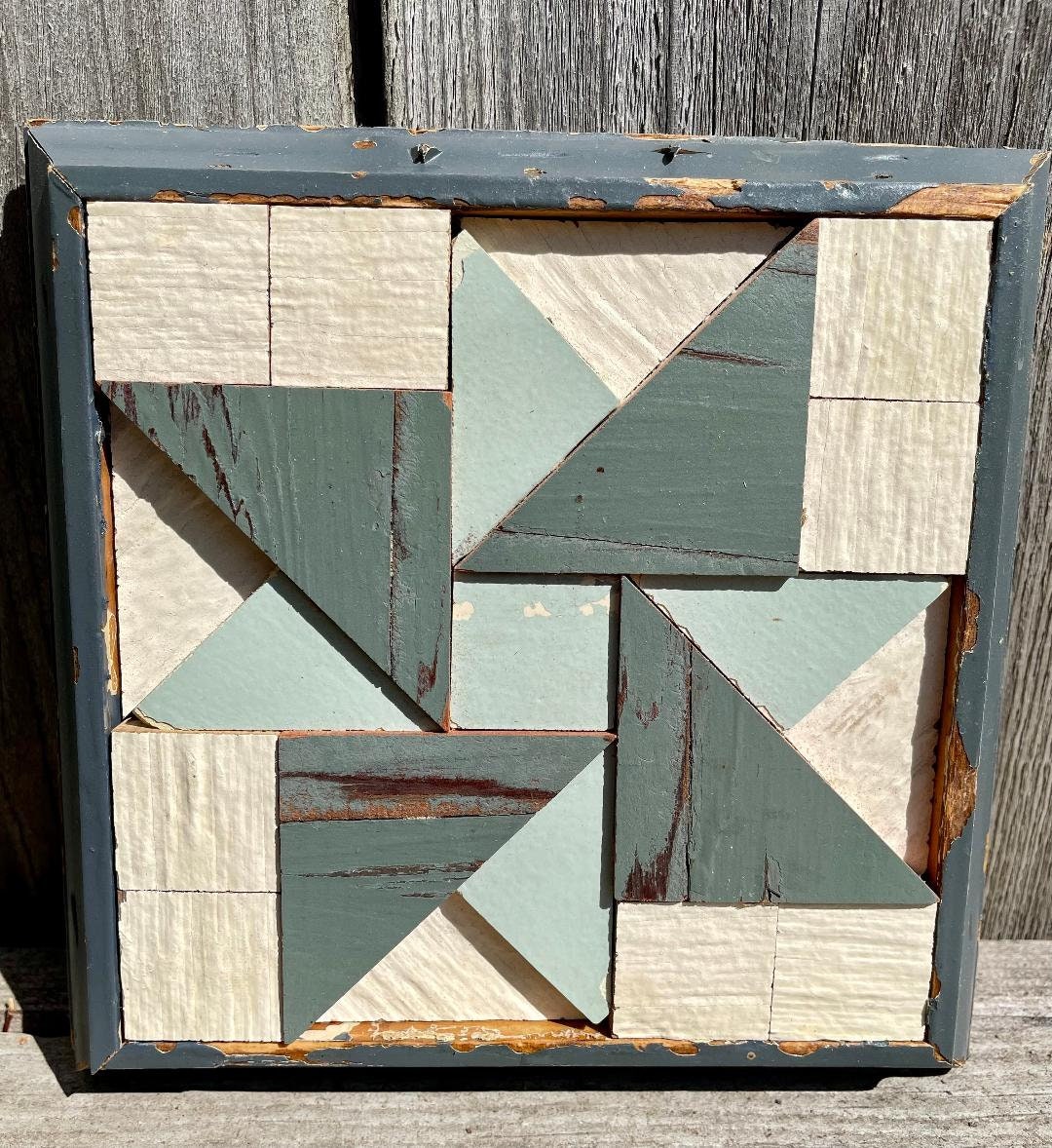 Pinwheel Quilt Block, Recycled Barn, Upcycle Wood, Historic Boards ...