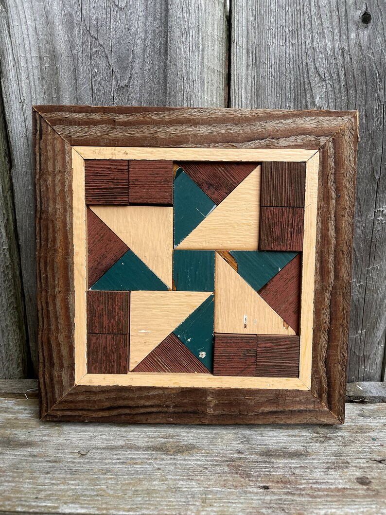 Pinwheel Quilt Block, Recycled Barn, Upcycle Wood, Historic Boards ...