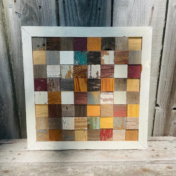 Wood Squares Wall Art - Etsy