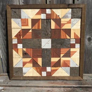 Cross Quilt Block Recycled Barn Wood Upcycle Wood Historic - Etsy