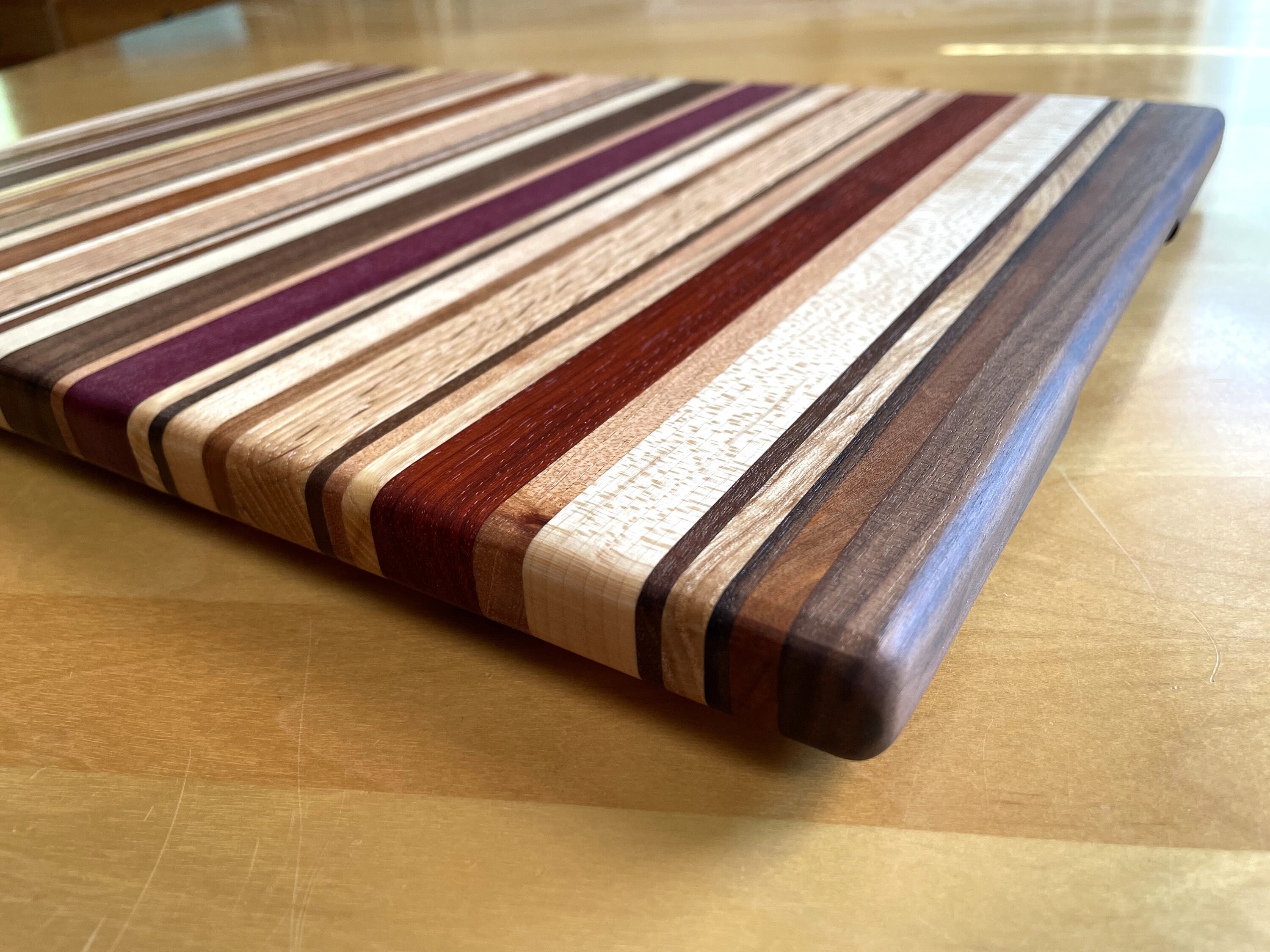 Hardwood Cutting Board Laminated One of a Kind Handmade Edge Grain - Etsy