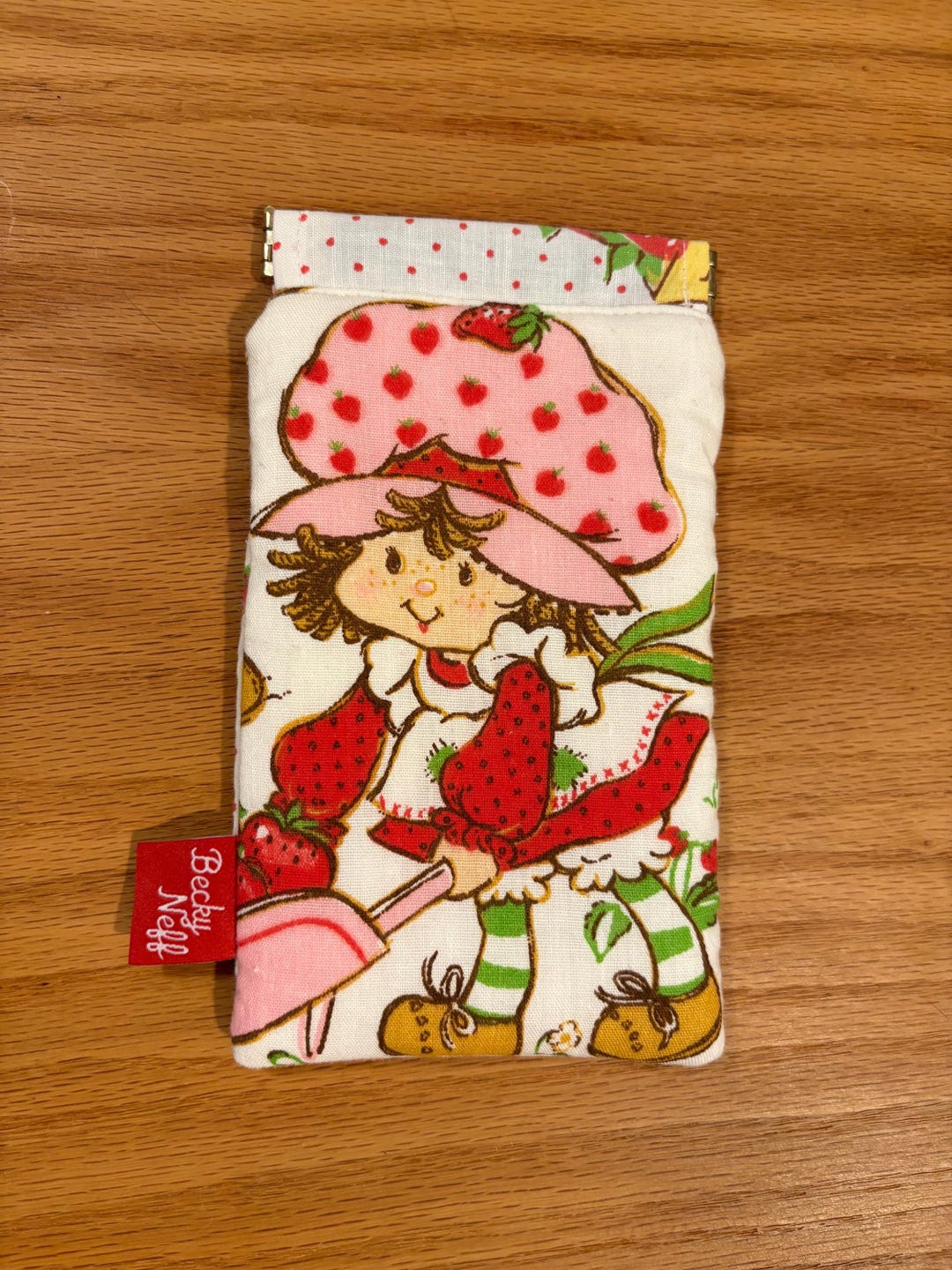 Vintage Strawberry Shortcake Fabric (1980) Snap-close Eyeglass or ...