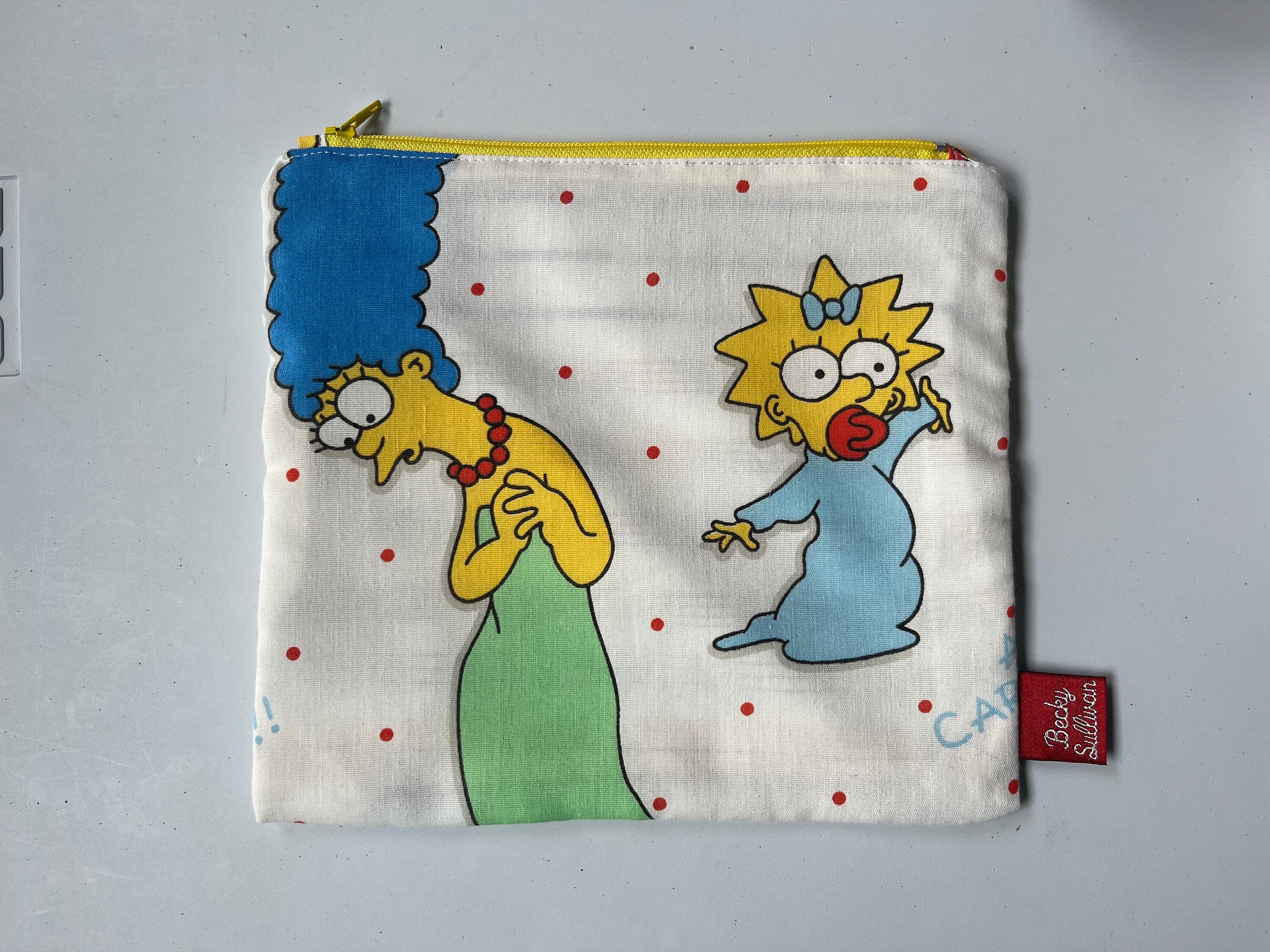 Vintage 1990 the Simpsons Fabric Zippered Pouch Larger Size - Etsy