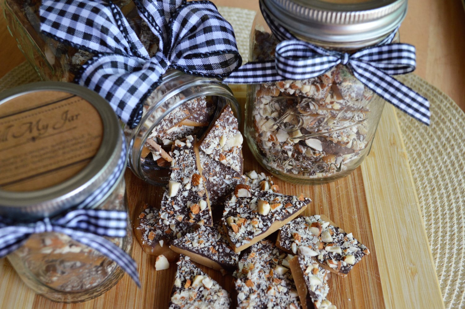 English Toffee (16 Oz) - Mason Jar Gift - Etsy