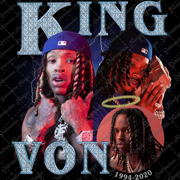 King Von Tshirt - Etsy