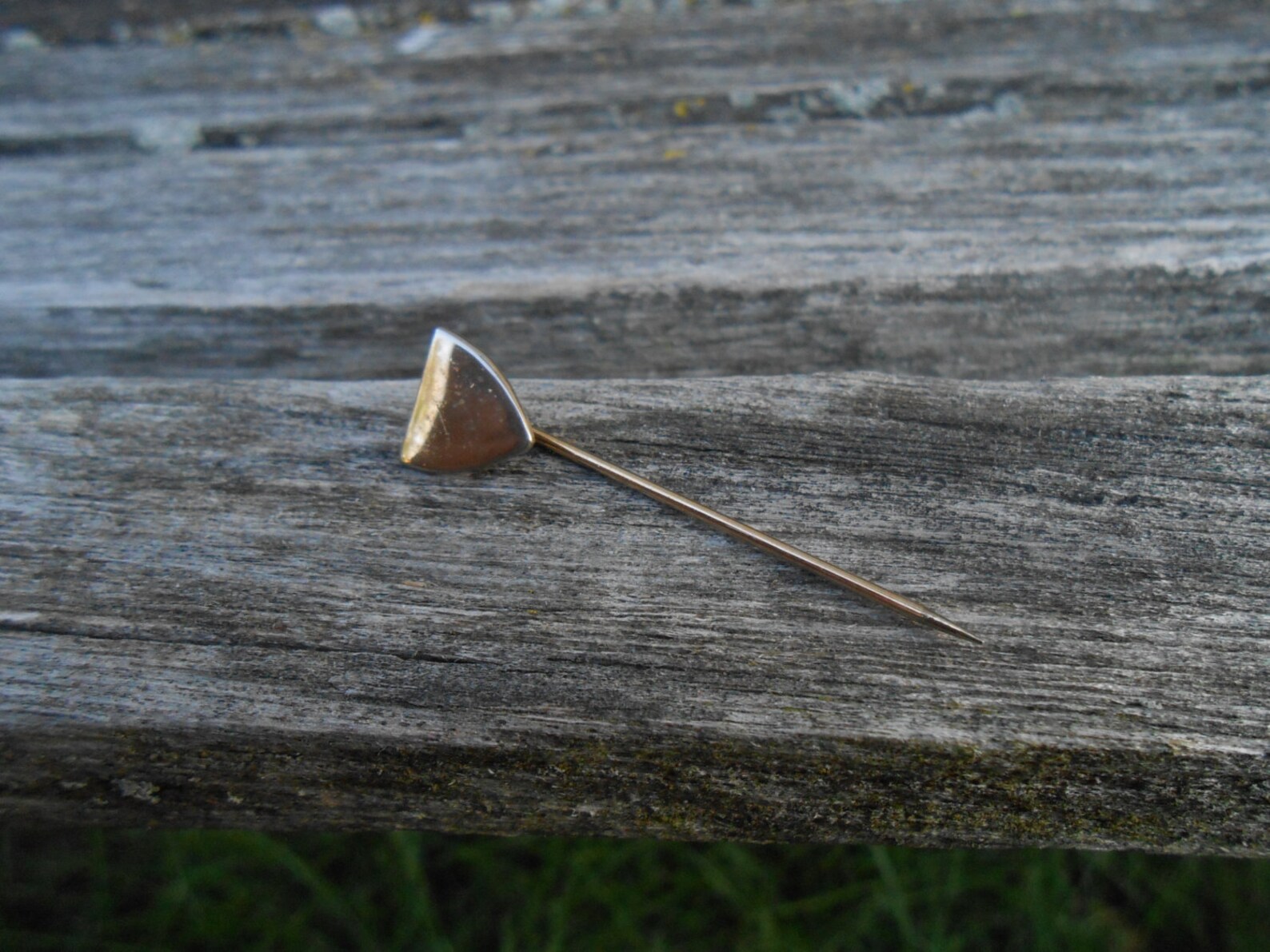 Triangle Gold Pin. Vintage 1970s. Straight Pin. Mom, Groomsmen Gift ...