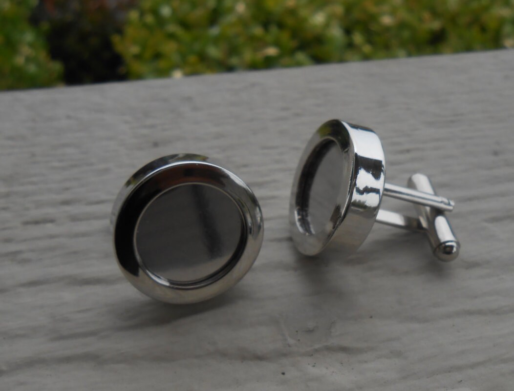 DIY Photo Cufflinks. Insert Your Own Photo! Anniversary, Valentine's ...