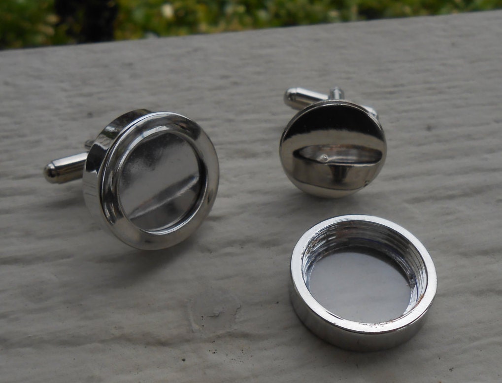 DIY Photo Cufflinks. Insert Your Own Photo! Anniversary, Valentine's ...
