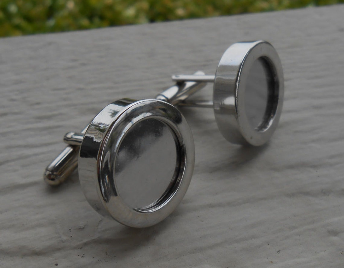 DIY Photo Cufflinks. Insert Your Own Photo! Anniversary, Valentine's ...