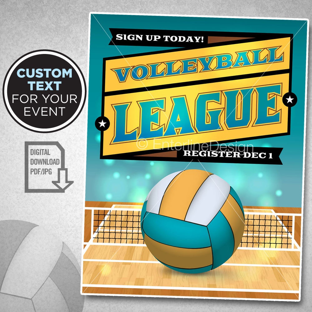 Volleyball Tournament - Volleyball Theme - Volleyball Birthday ...