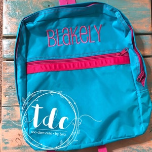 Backpack Personalized Machine Embroidery - Etsy