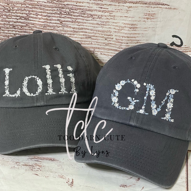 Hat With Initials - Etsy