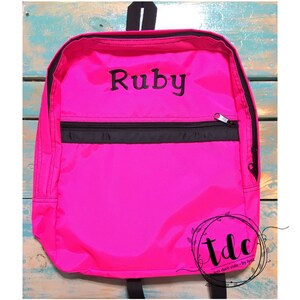 Backpack Personalized Machine Embroidery - Etsy