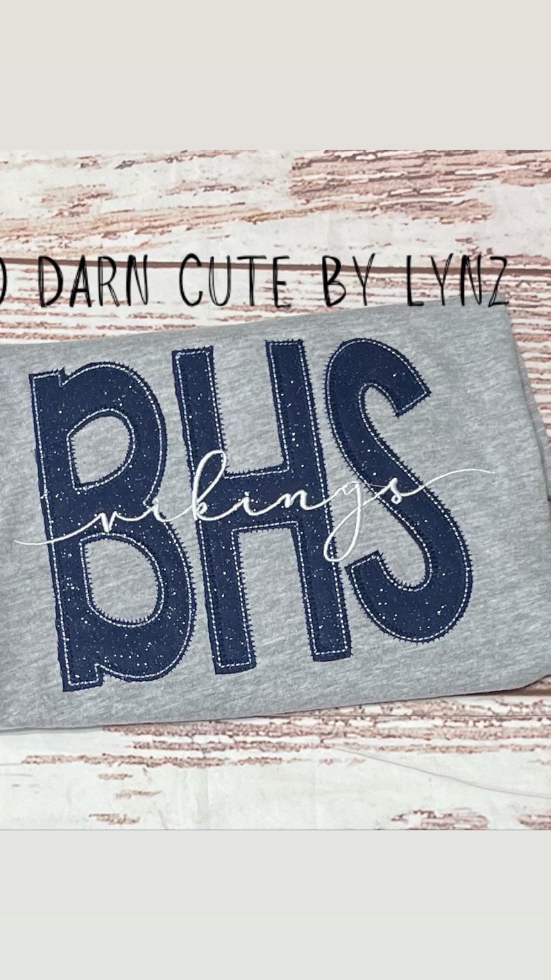 Custom Applique Letters With Team Name School School Spirit - Etsy