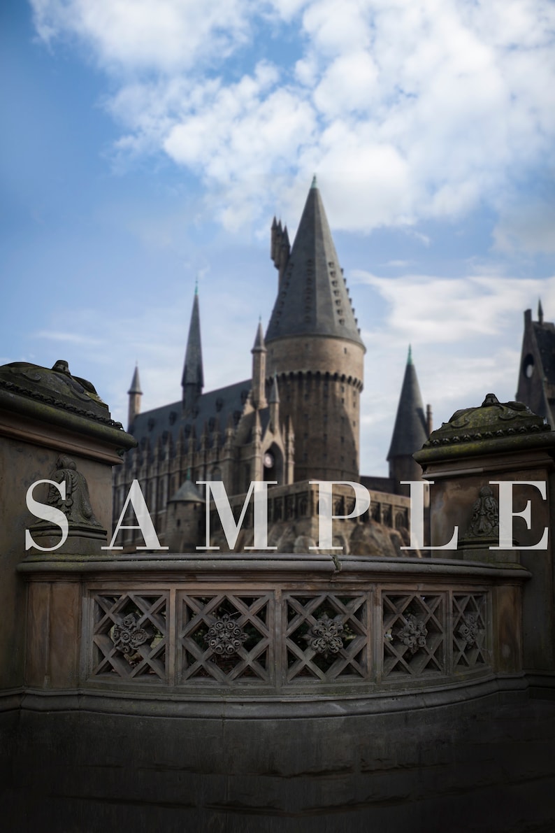 Hogwarts Digital Backdrop - Etsy
