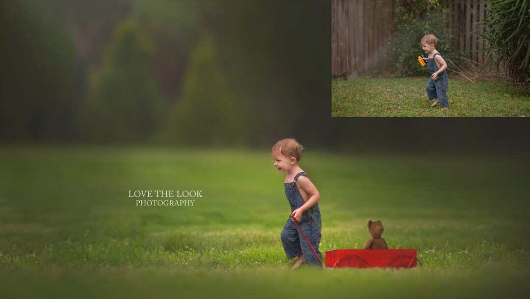 LIMITED EDITION My Little Red Wagon Digital Backdrop - Etsy