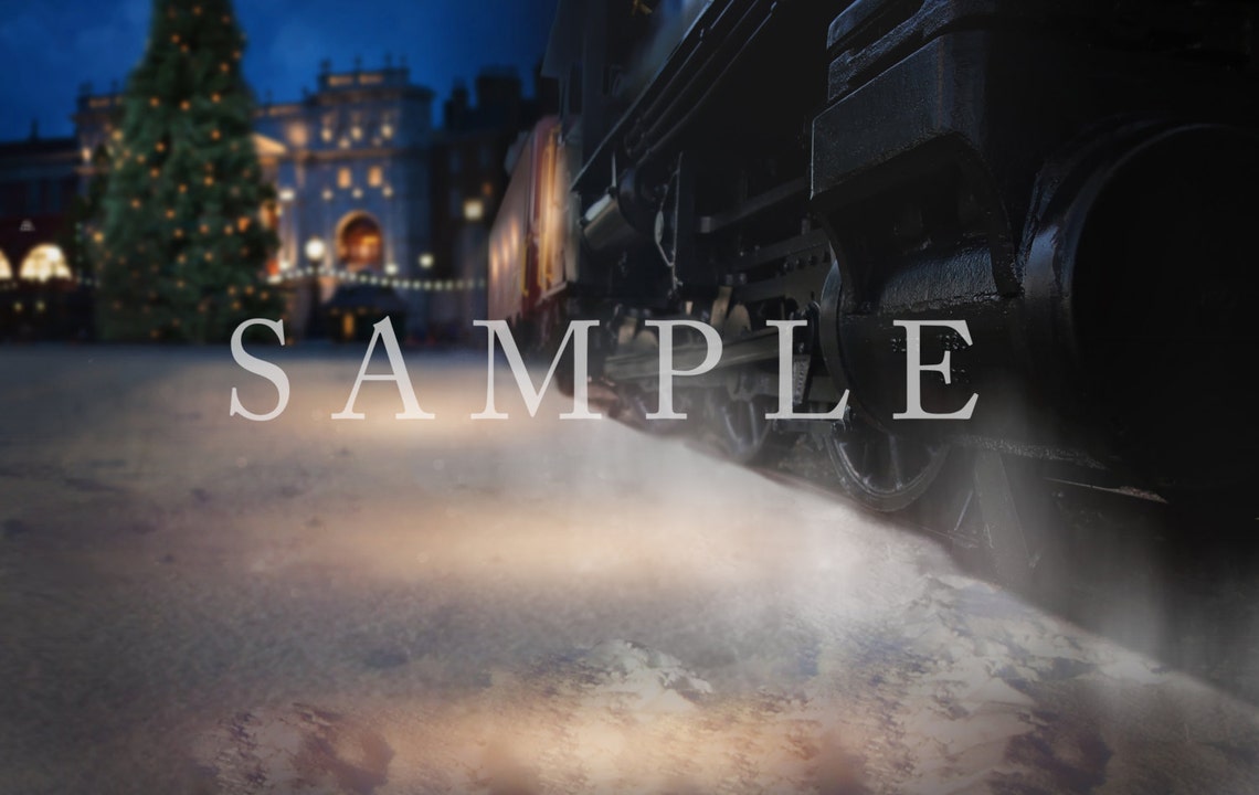 Polar Express North Pole Digital Backdrop - Etsy