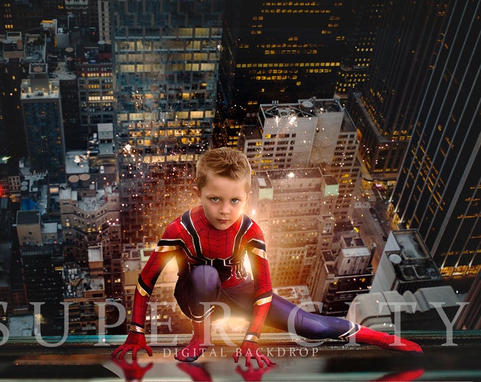 50 Superhero Digital Backgrounds, Digital Backdrops, Superhero Overlays ...