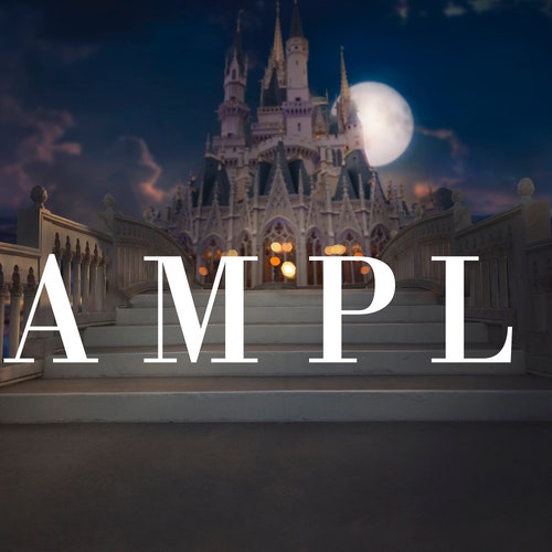 Midnight at the Castle Digital Backdrop | Etsy