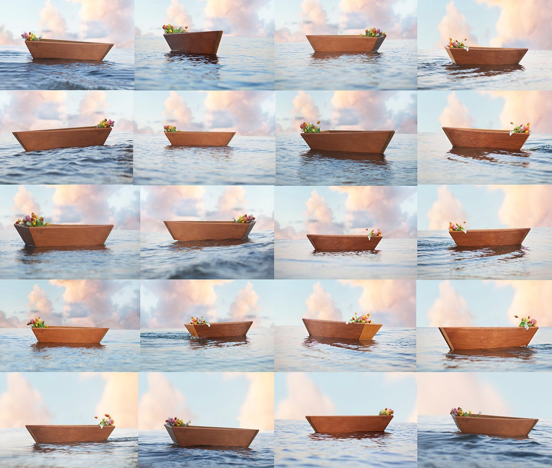 LIMITED TIME Flower Dream Boat Overlay (pre Extracted) - Etsy