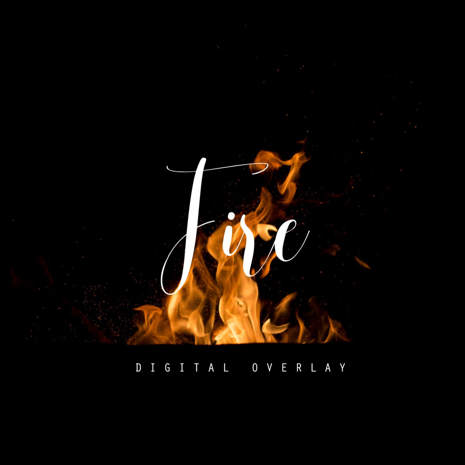 Fire Digital Overlays + Bonus Light Glow - Etsy