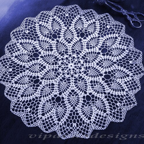 Lace Crochet Doily Pattern 103 Round Doily Table Center - Etsy