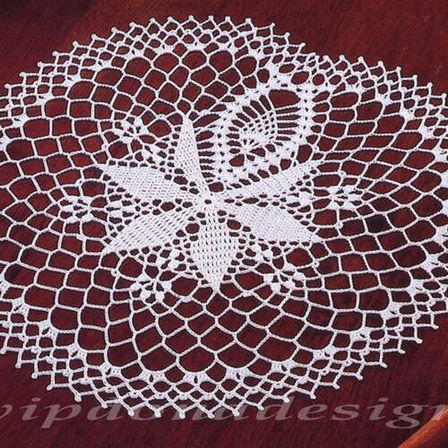 Lace Crochet Doily Pattern 110 Round Doily Table Center - Etsy