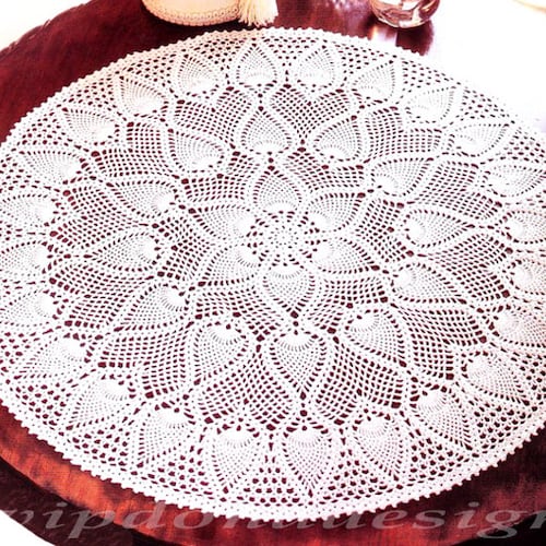 Lace Crochet Doily Pattern 103 Round Doily Table Center - Etsy