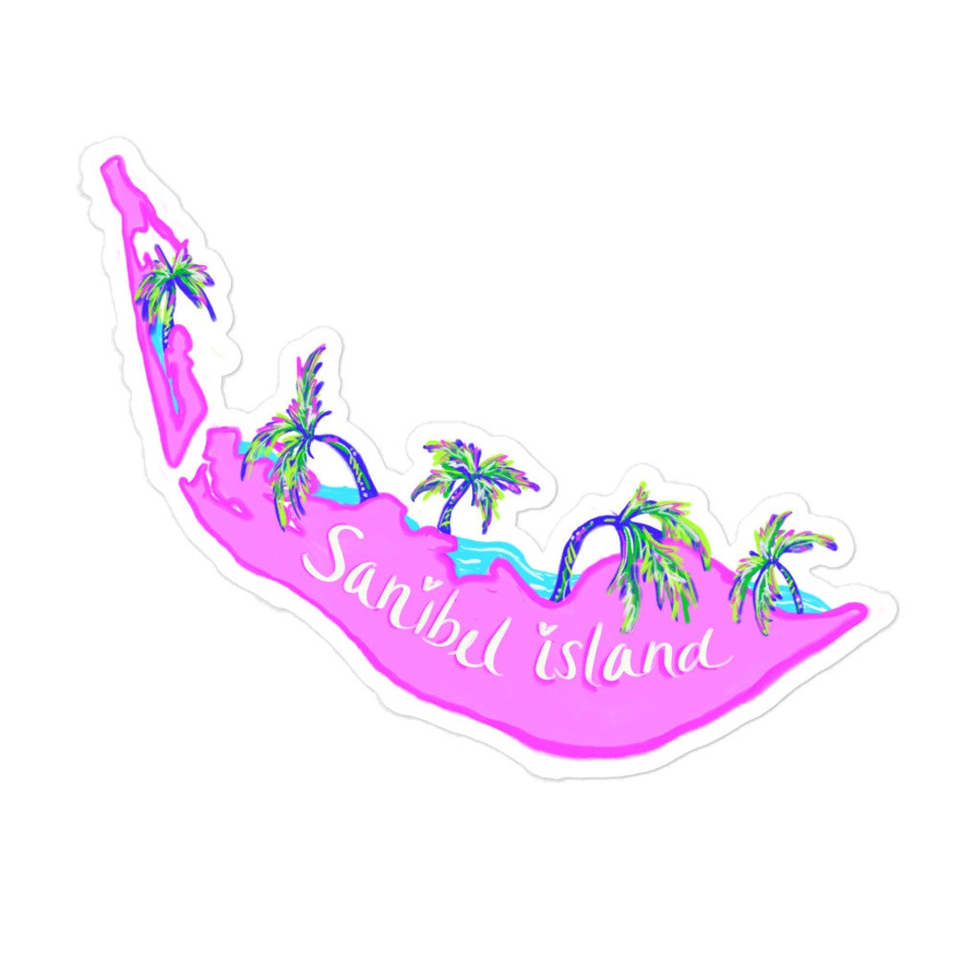 Sanibel Island Sticker/beach Sticker/bubble-free Stickers - Etsy